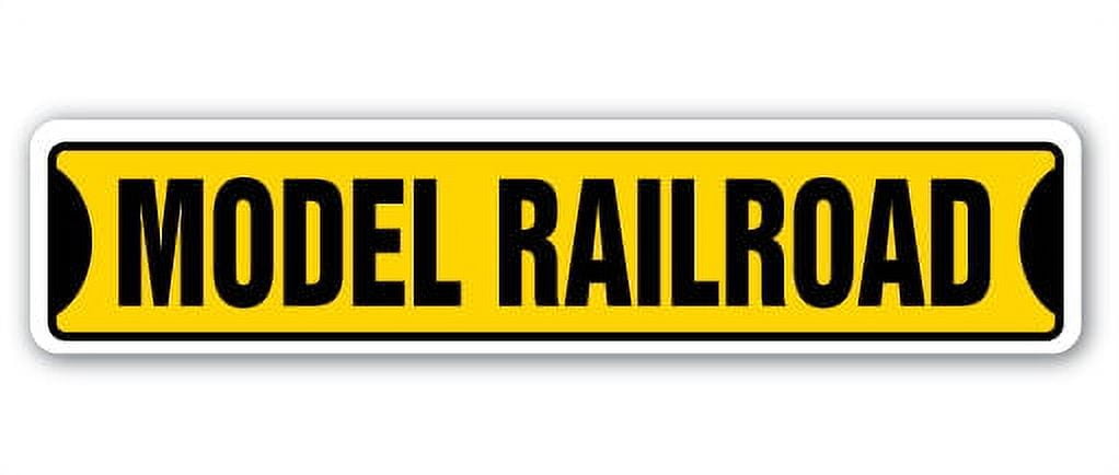 MODEL RAILROAD Street Sign trains scenery railroading layouts hobby ...