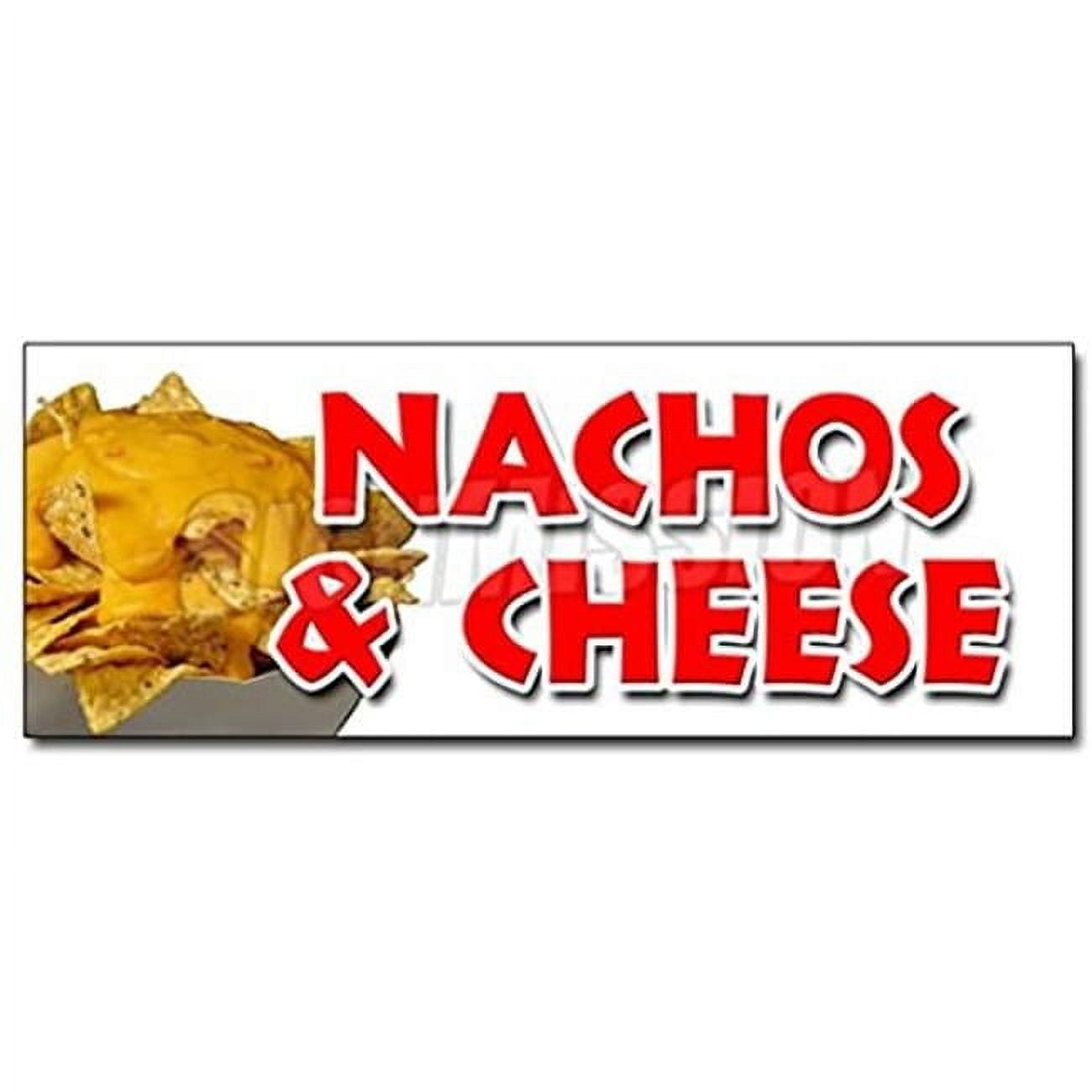 24" NACHOS & CHEESE DECAL sticker snack melted mexican food tacos tex ...