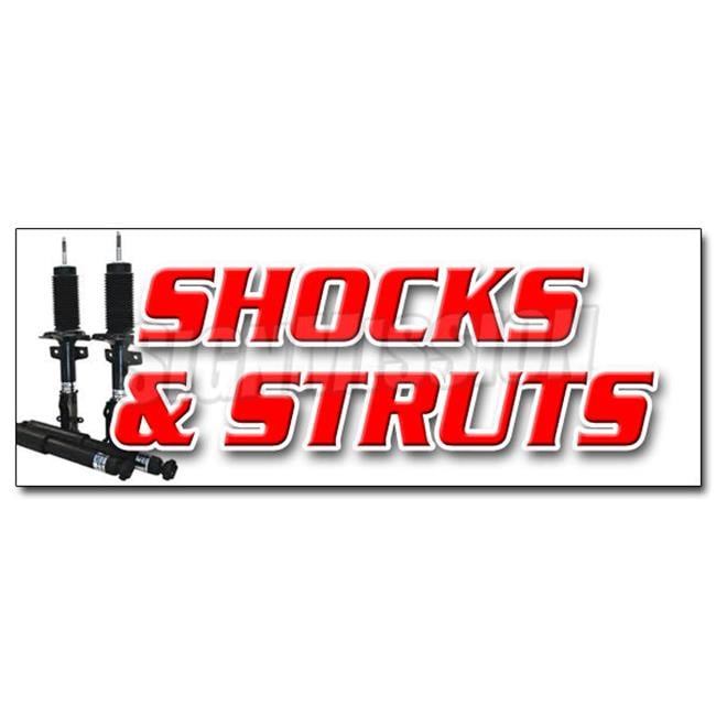SignMission 24 in. Shocks & Struts Decal Sticker - Car Brake Auto ...