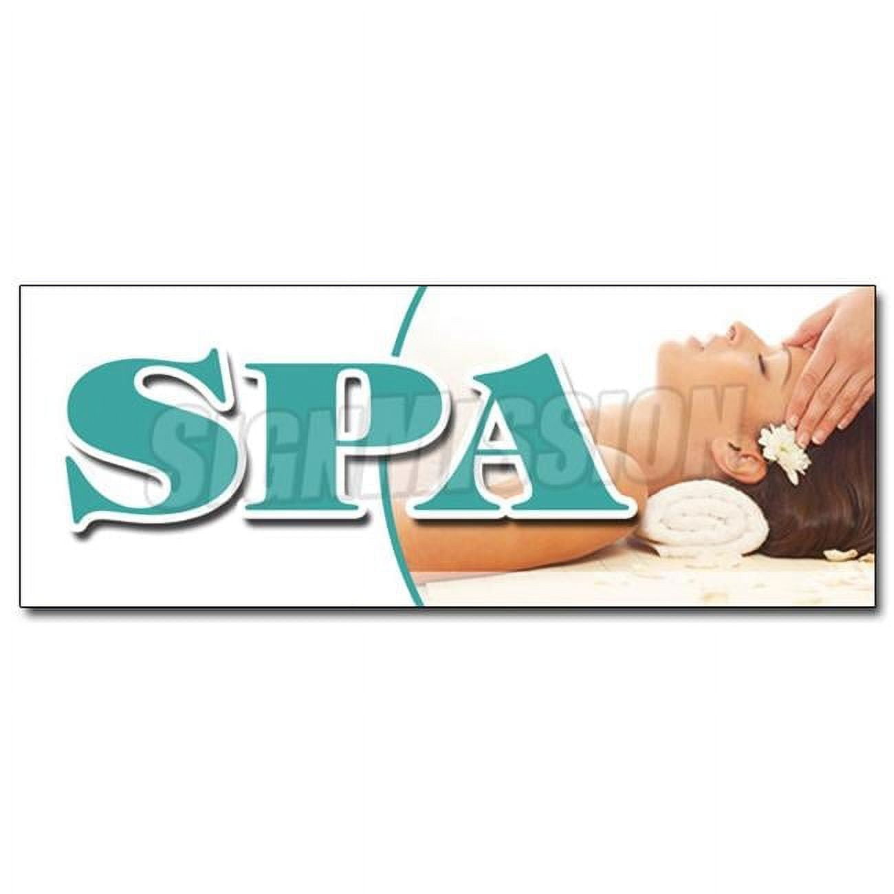 SignMission 24 in. Spa Decal Sticker - Deep Tissue Swedish Aromatherapy ...