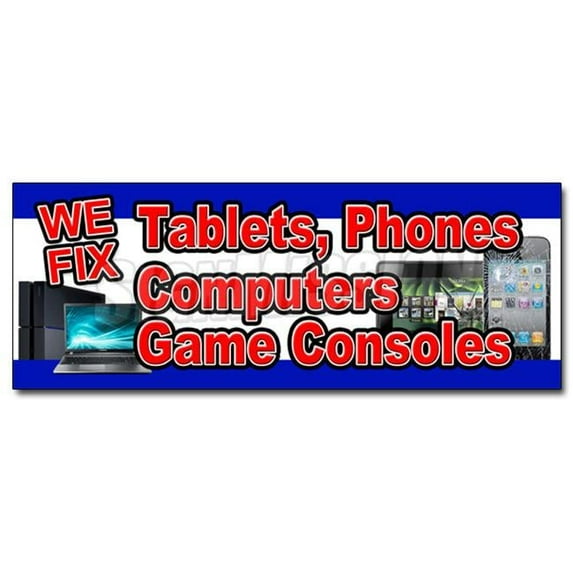SignMission 24 in. We Fix Tablets, Phones, Computers & Game Consoles ...