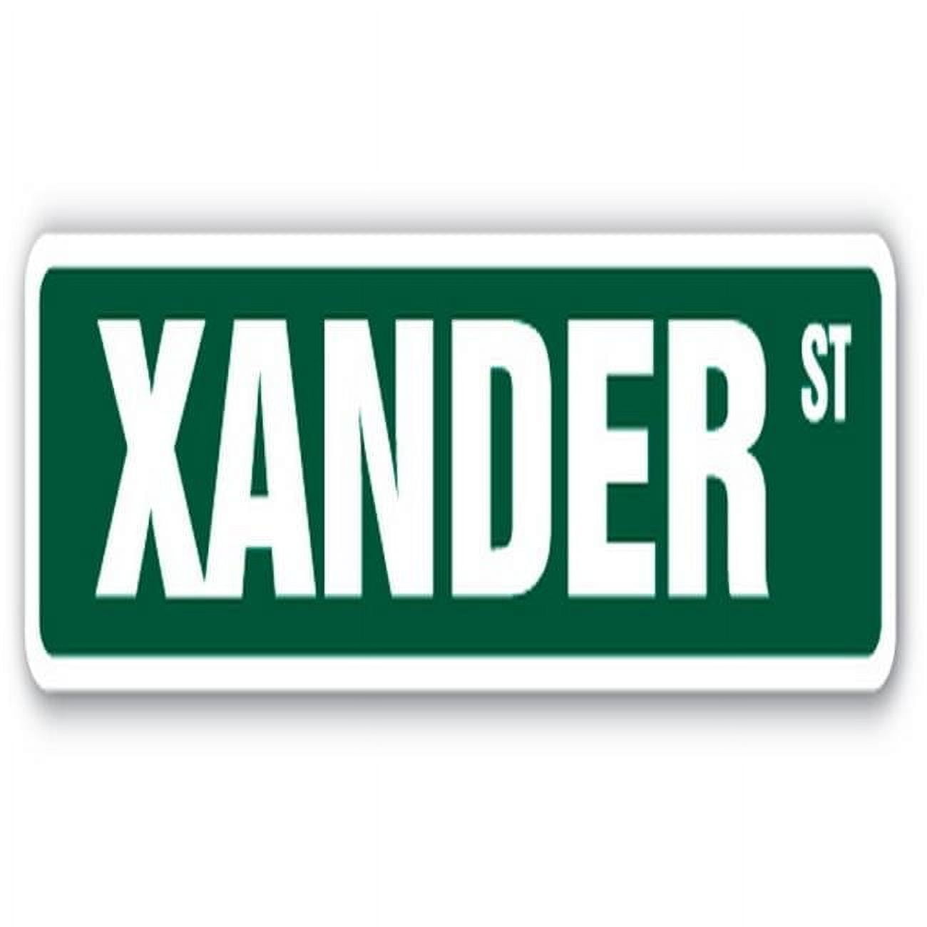 XANDER Street Sign Childrens Name Room Sign | Indoor/Outdoor | 24" Wide ...