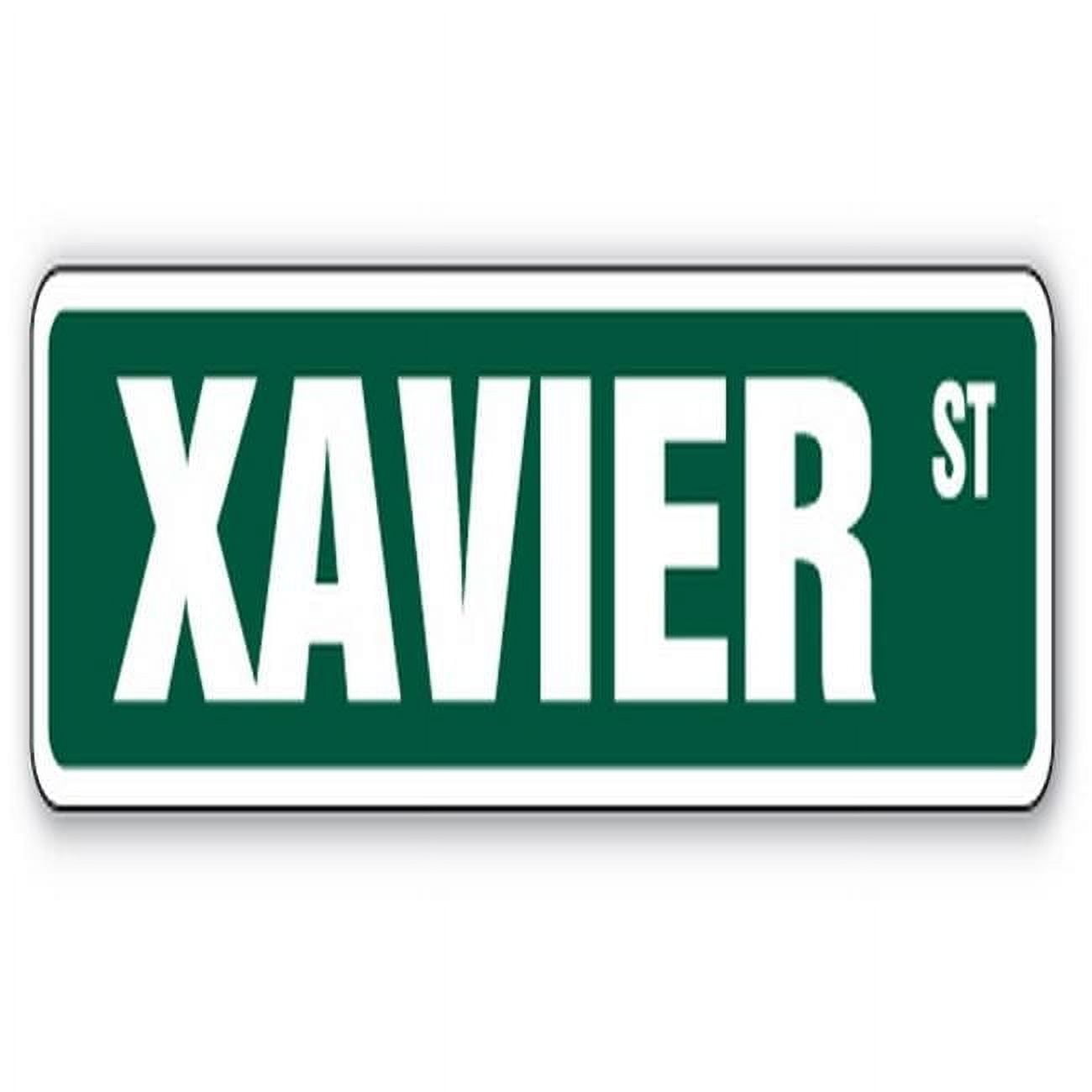 XAVIER Street Sign Childrens Name Room Sign | Indoor/Outdoor | 24" Wide ...