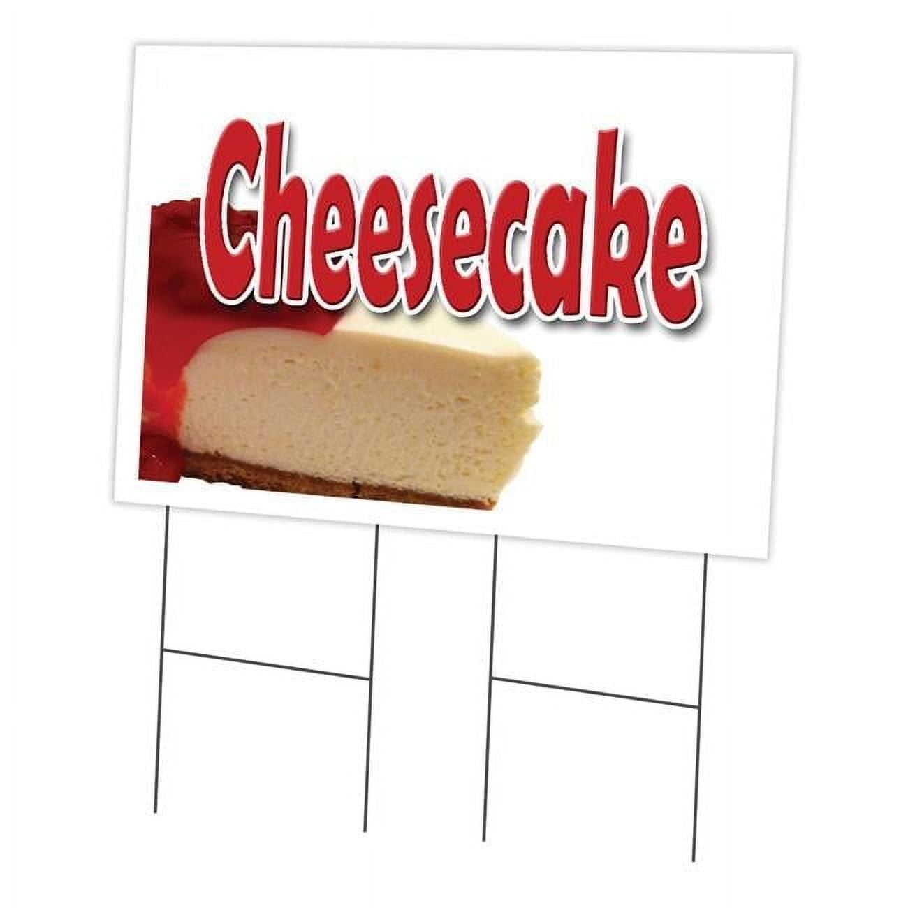 SignMission 24 x 36 in. Cheesecake Yard Sign & Stake - Walmart.com