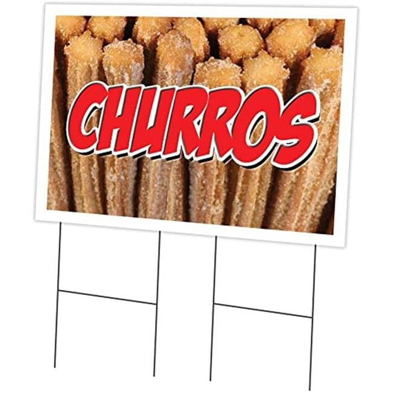 SignMission 24 x 36 in. Churros Yard Sign & Stake - Walmart.com