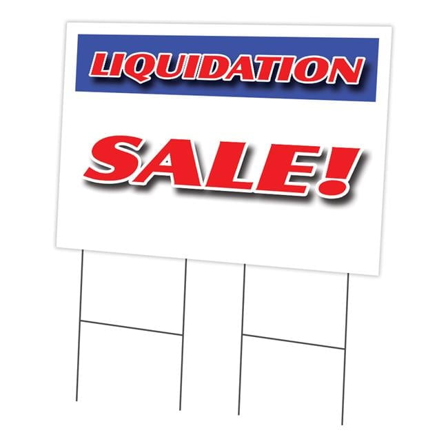 SignMission 24 x 36 in. Liquidation Sale Yard Sign & Stake - Walmart.com