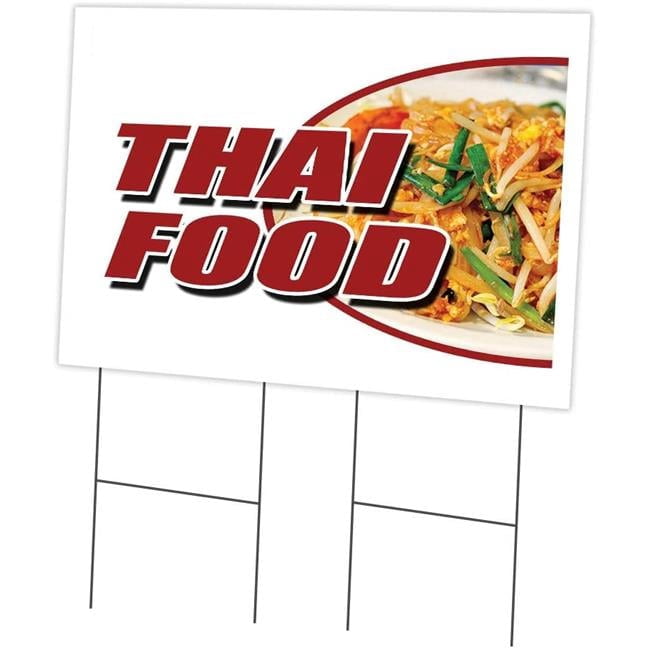 SignMission 24 x 36 in. Thai Food Yard Sign & Stake - Walmart.com