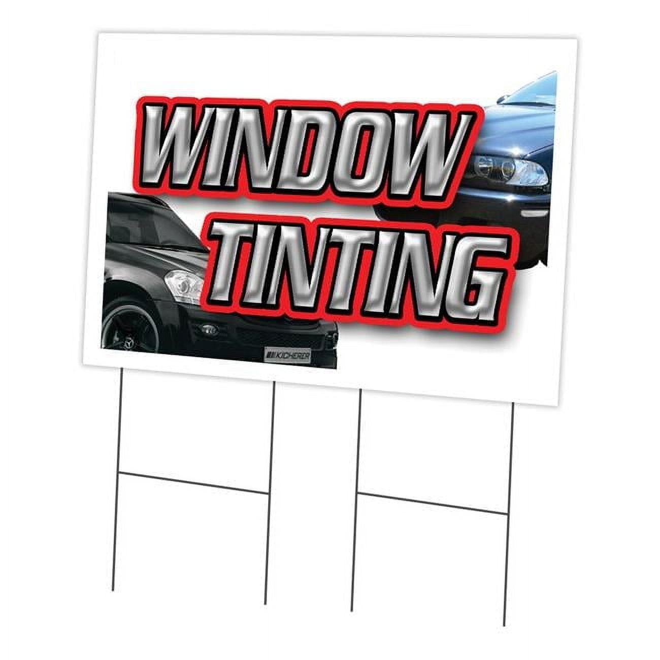 SignMission 24 x 36 in. Window Tinting Yard Sign & Stake - Walmart.com
