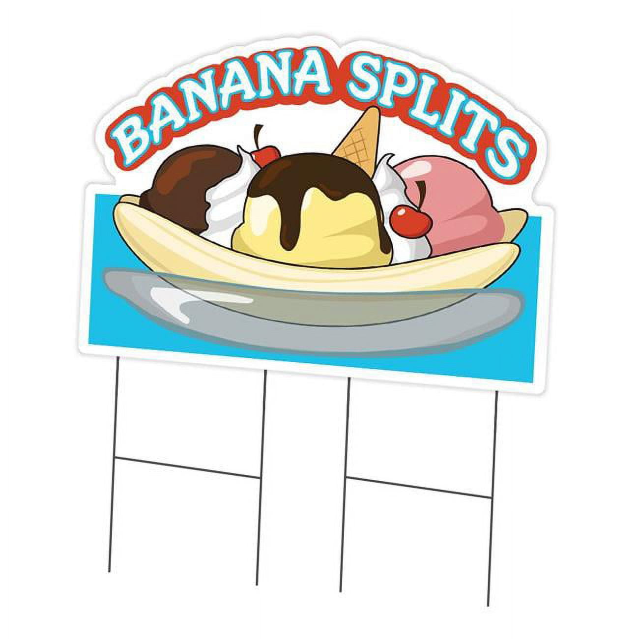 SignMission 24 x 36 in. Yard Sign & Stake - Banana Splits - Walmart.com