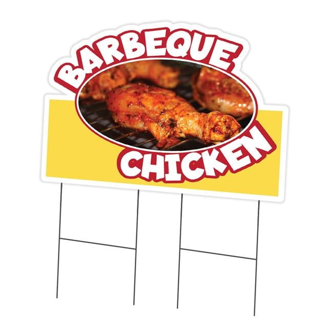 SignMission 24 x 36 in. Yard Sign & Stake - Barbeque Chicken - Walmart.com