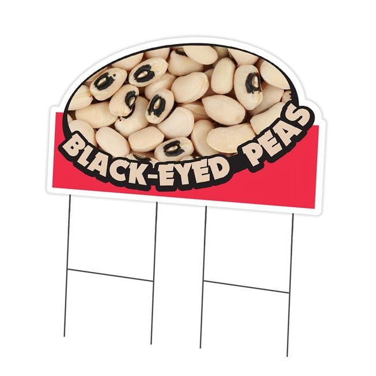 SignMission 24 x 36 in. Yard Sign & Stake - Black Eyed Peas - Walmart.com