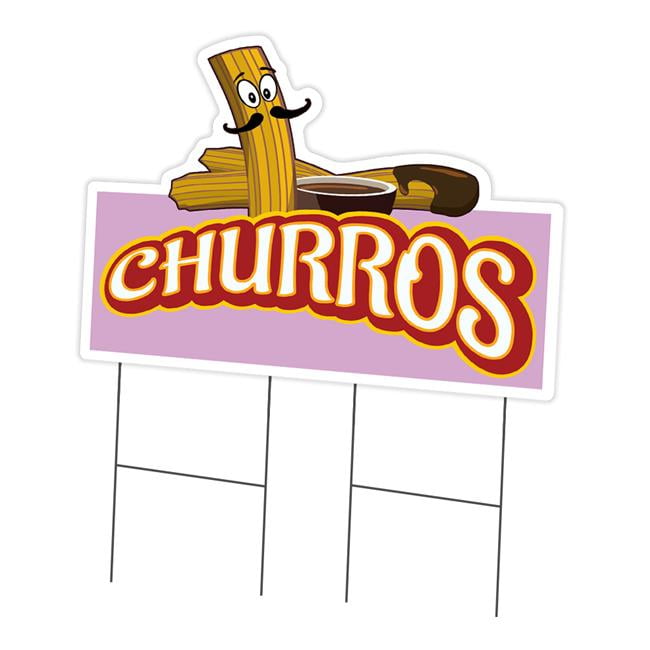 SignMission 24 x 36 in. Yard Sign & Stake - Churros - Walmart.com