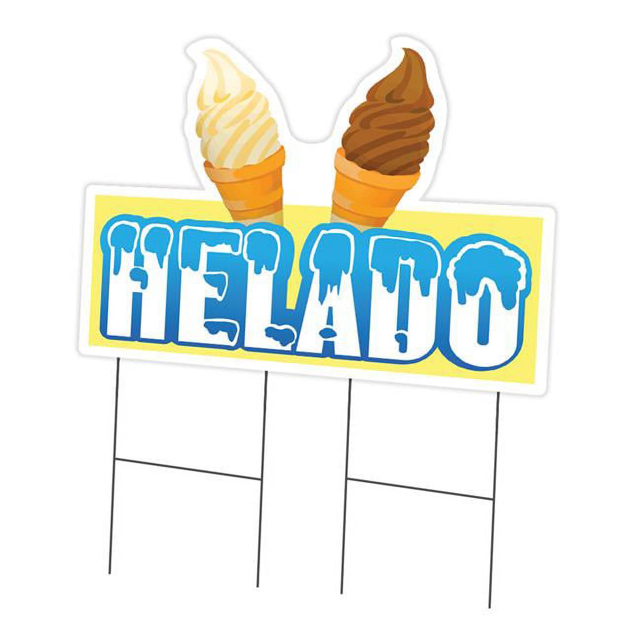 SignMission 24 x 36 in. Yard Sign & Stake - Helado - Walmart.com