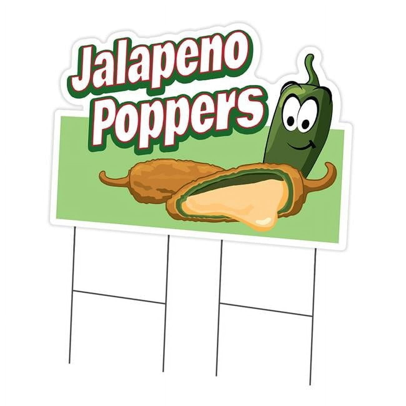 SignMission 24 x 36 in. Yard Sign & Stake - Jalapeno Poppers - Walmart.com