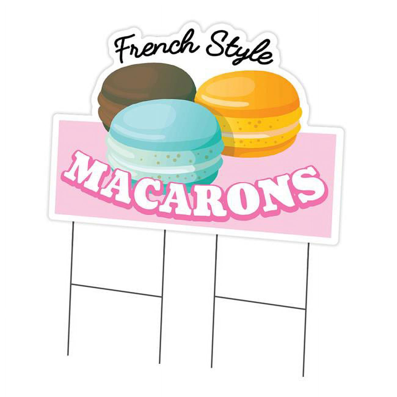 SignMission 24 x 36 in. Yard Sign & Stake - Macarons - Walmart.com