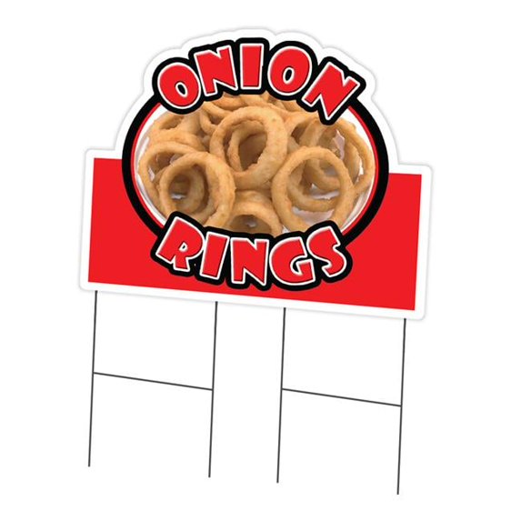 SignMission 24 x 36 in. Yard Sign & Stake - Onion Rings - Walmart.com