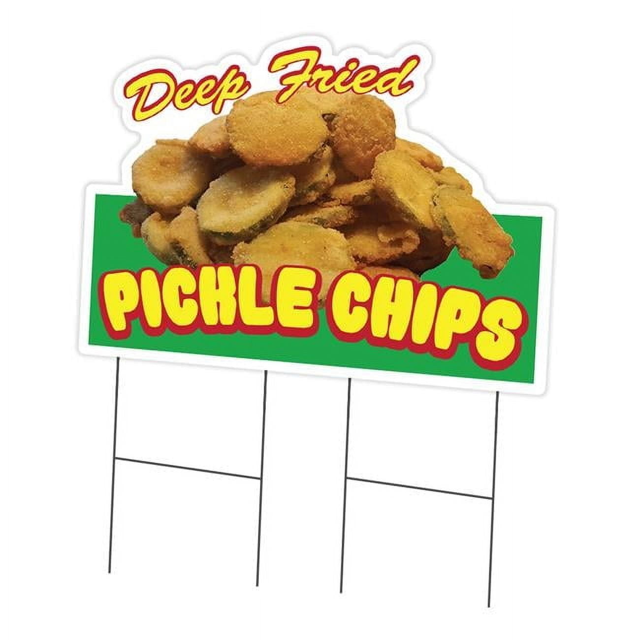 SignMission 24 x 36 in. Yard Sign & Stake - Pickle Chips - Walmart.com