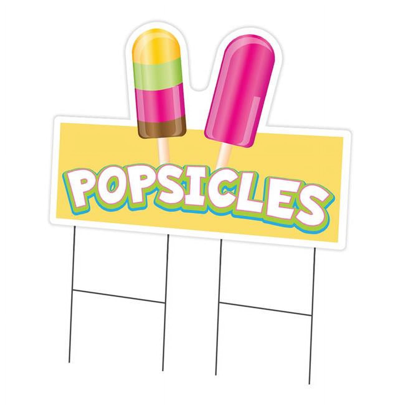 SignMission 24 x 36 in. Yard Sign & Stake - Popsicles - Walmart.com