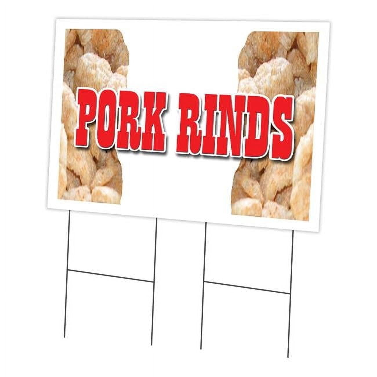 SignMission 24 x 36 in. Yard Sign & Stake - Pork Rinds - Walmart.com