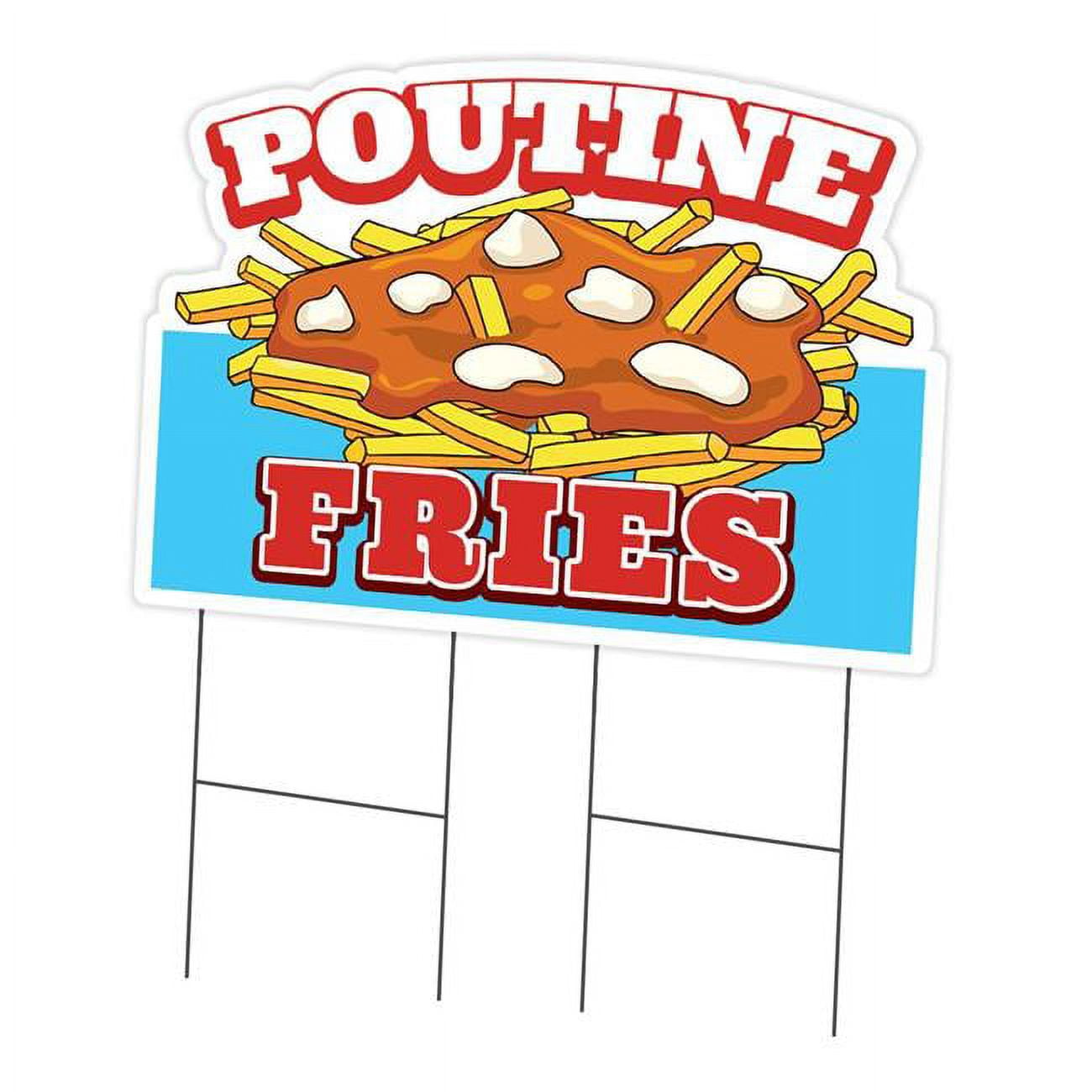SignMission 24 x 36 in. Yard Sign & Stake - Poutine Fries - Walmart.com