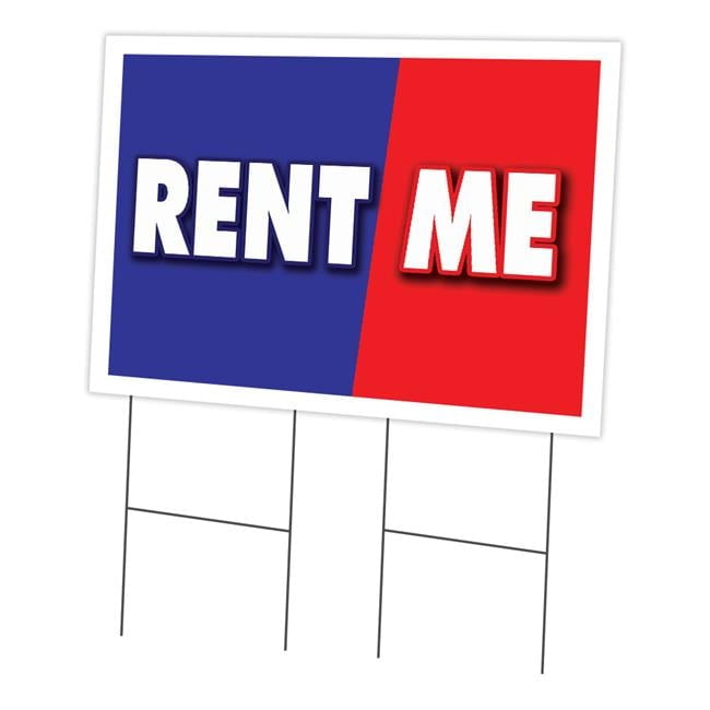 SignMission 24 x 36 in. Yard Sign & Stake - Rent Me - Walmart.com