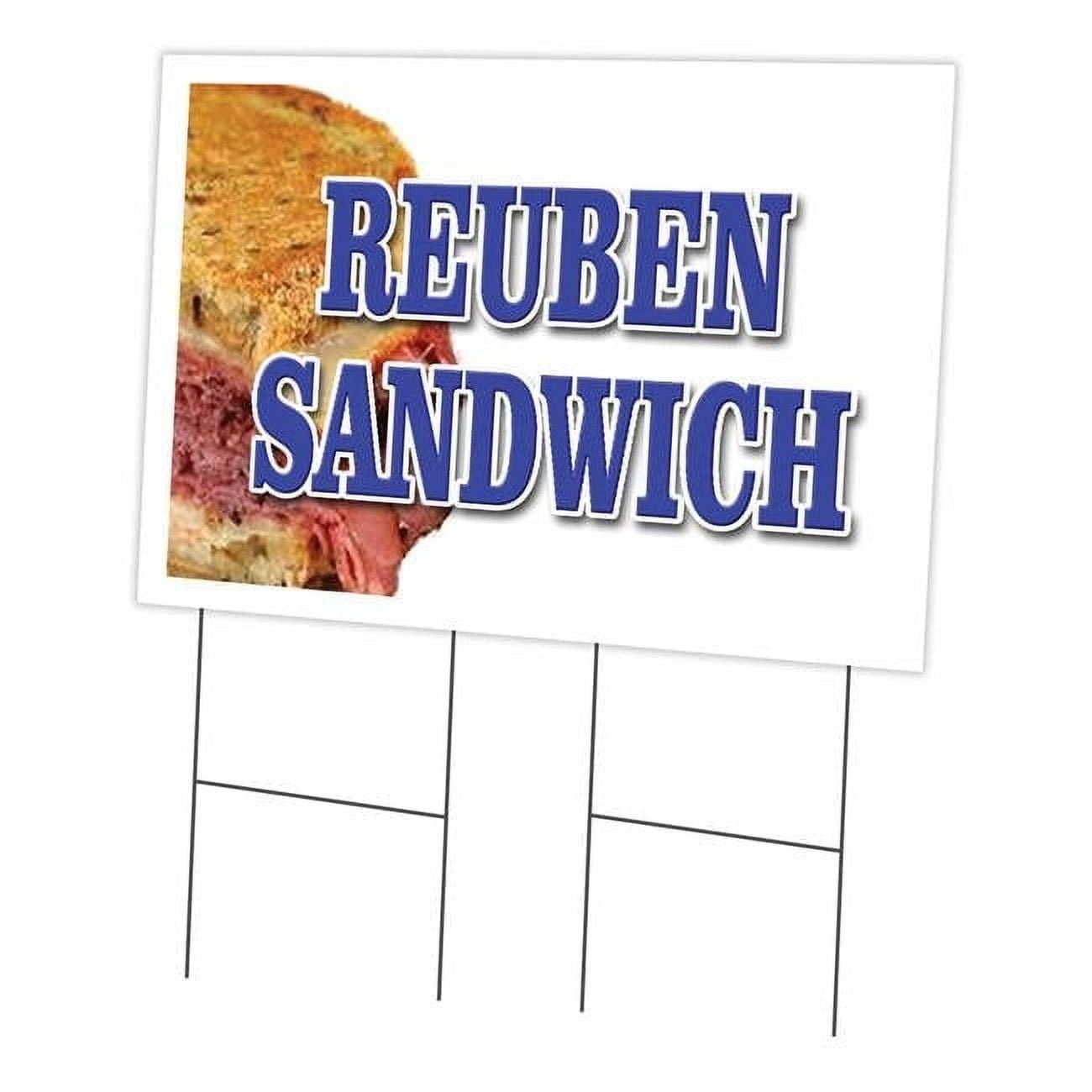 SignMission 24 x 36 in. Yard Sign & Stake - Reuben Sandwich - Walmart.com