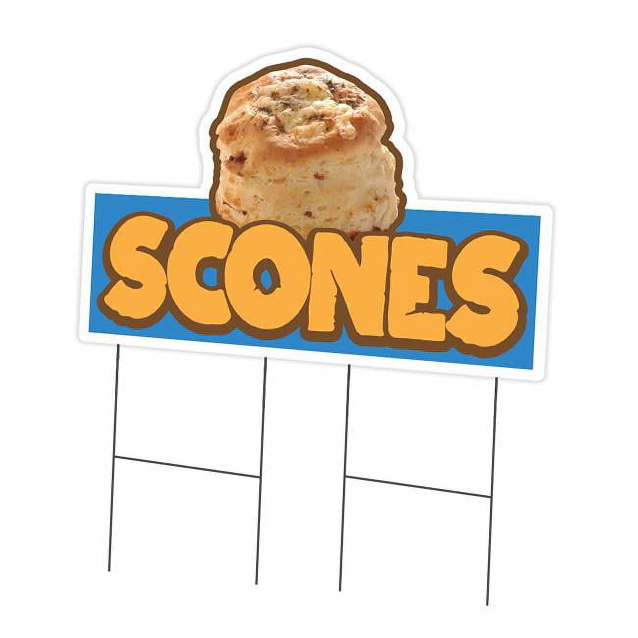 SignMission 24 x 36 in. Yard Sign & Stake - Scones - Walmart.com
