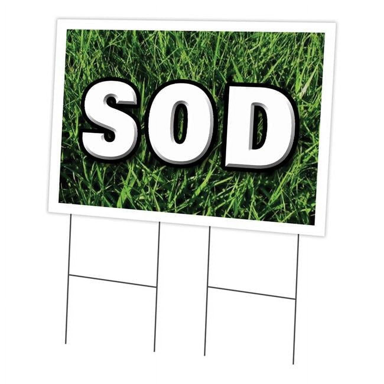 SignMission 24 x 36 in. Yard Sign & Stake - Sod - Walmart.com