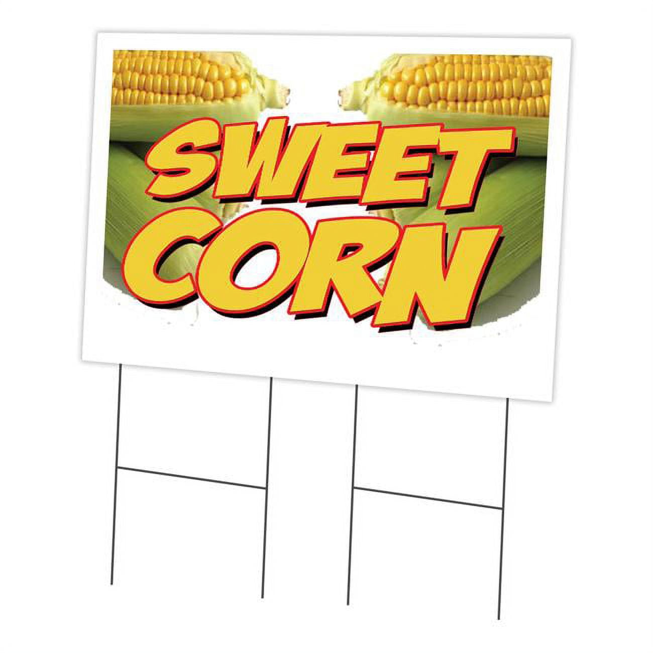 SignMission 24 x 36 in. Yard Sign & Stake - Sweet Corn - Walmart.com