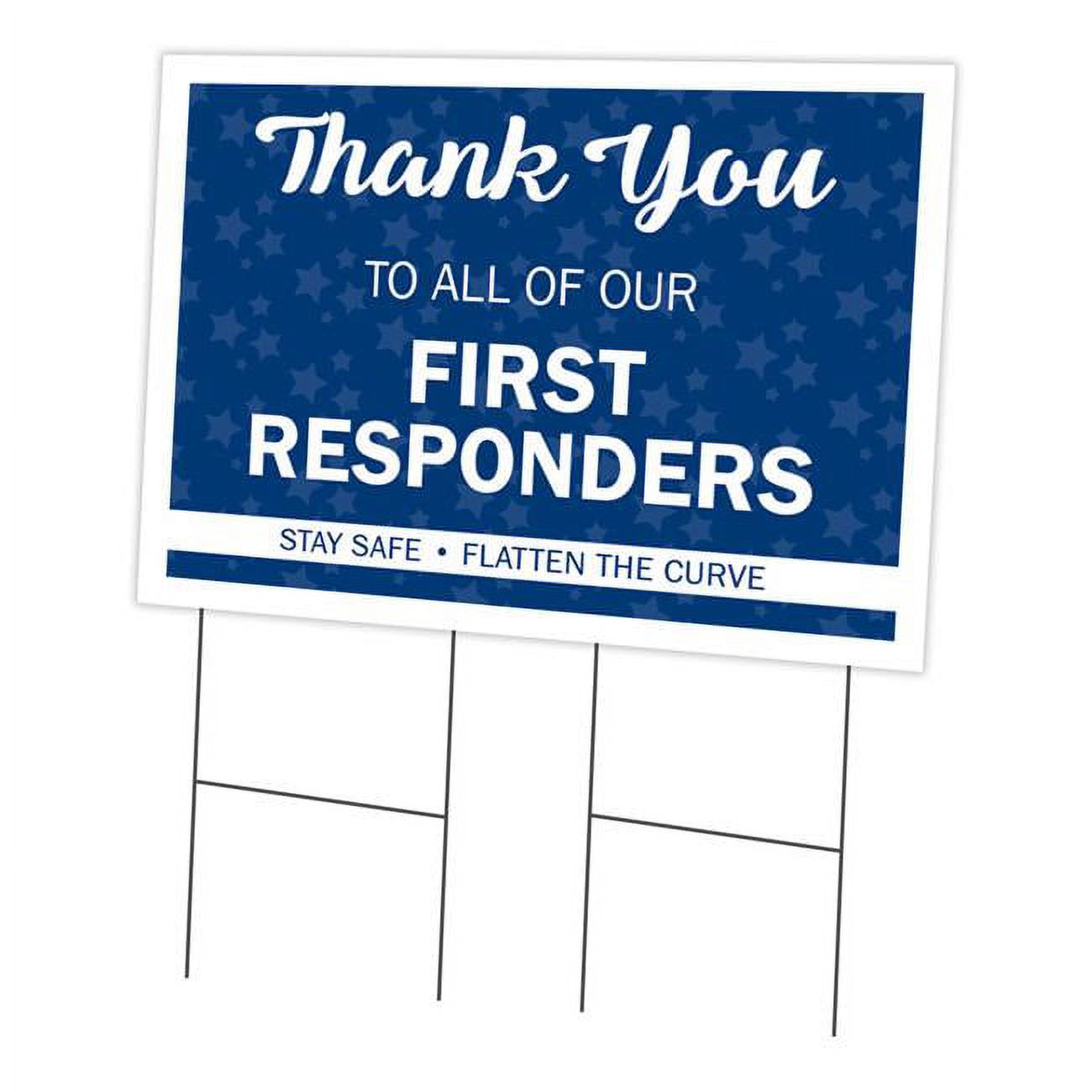 SignMission 24 x 36 in. Yard Sign & Stake - Thank You to All of Our ...