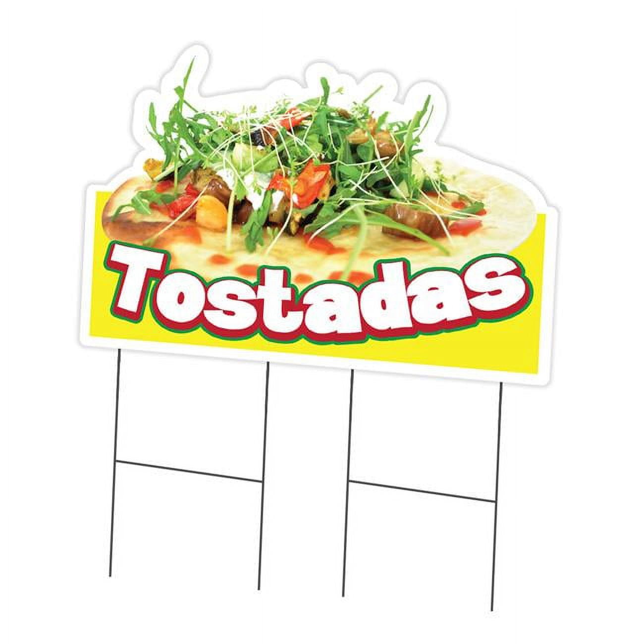 SignMission 24 x 36 in. Yard Sign & Stake - Tostadas - Walmart.com