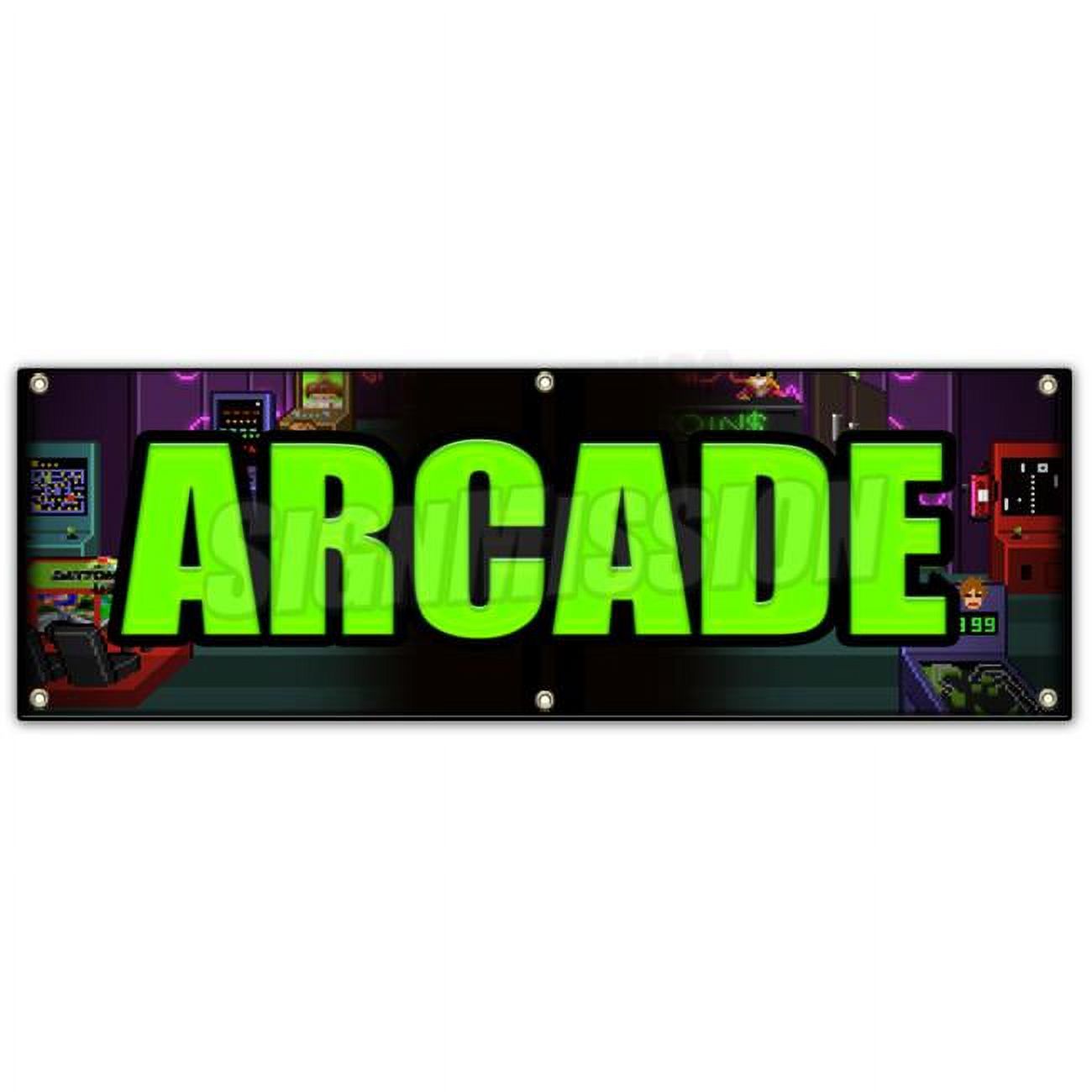 SignMission 24 x 72 in. Arcade Banner Sign - Walmart.com