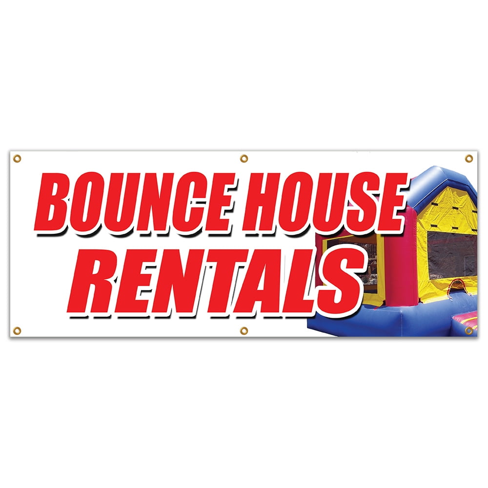 72" BOUNCE HOUSE RENTALS BANNER SIGN party photobooth inflatable ...