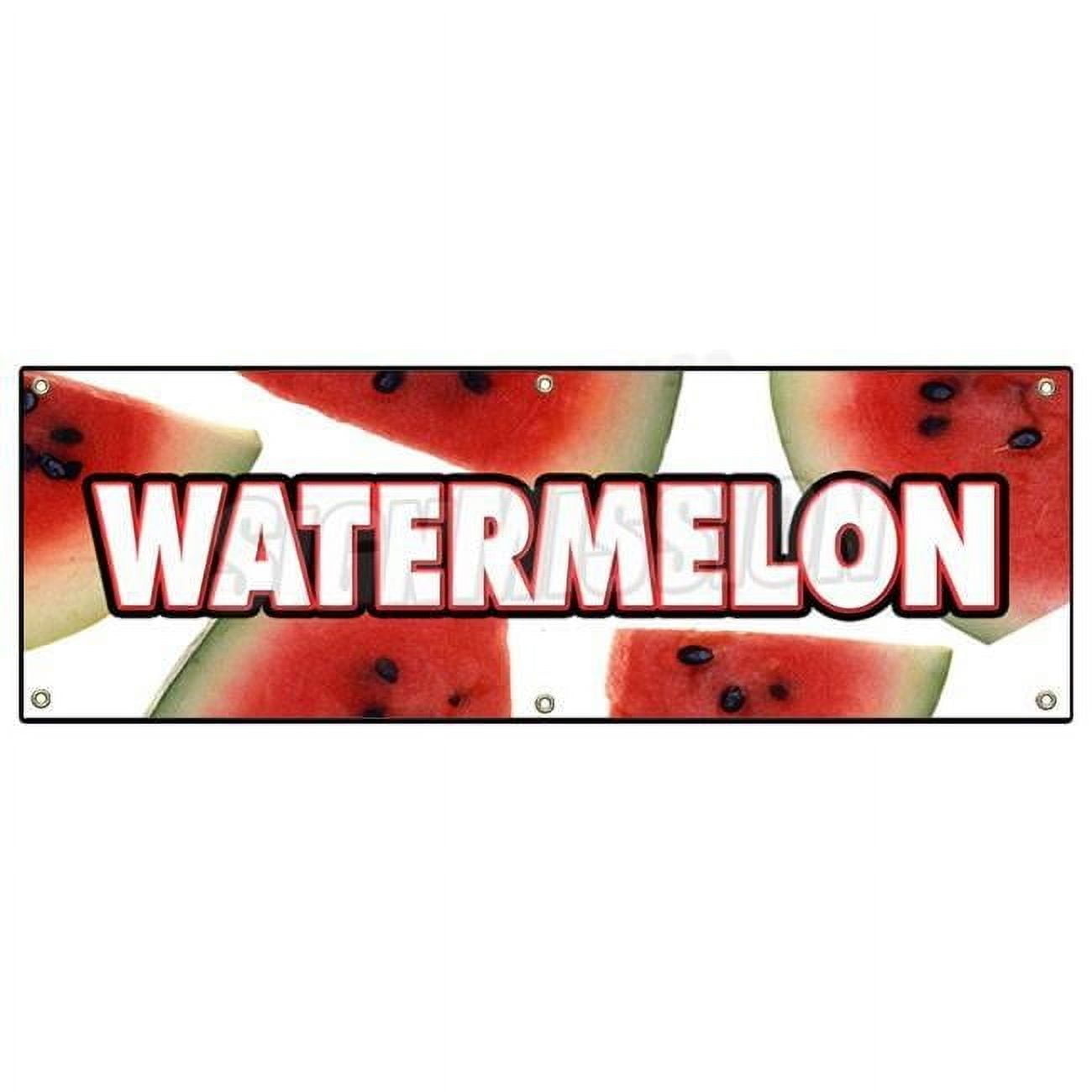 SignMission 24 x 72 in. Banner Sign - Watermelon - Fruit Stand Farmers ...