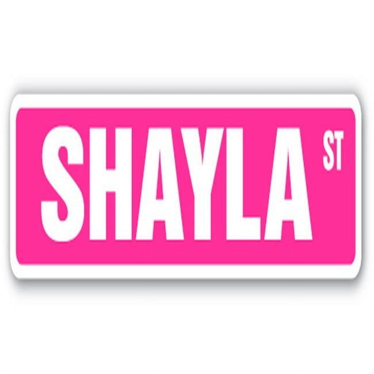 SHAYLA Street Sign Childrens Name Room Sign | Indoor/Outdoor | 30" Wide ...