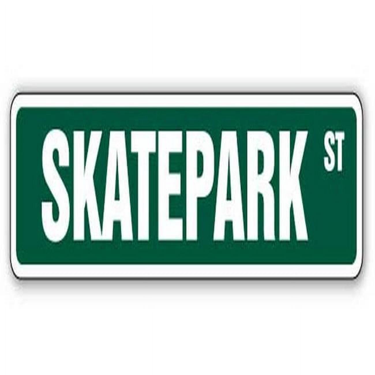 SKATEPARK Street Sign skateboard ramp skateboarding skateboarder sports ...