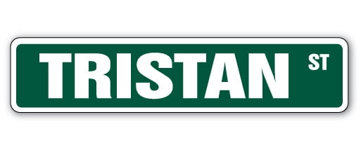 TRISTAN Street Sign Childrens Name Room Sign | Indoor/Outdoor | 30 ...