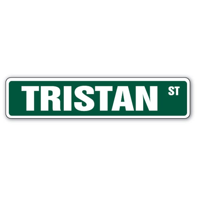 TRISTAN Street Sign Childrens Name Room Sign | Indoor/Outdoor | 30 ...