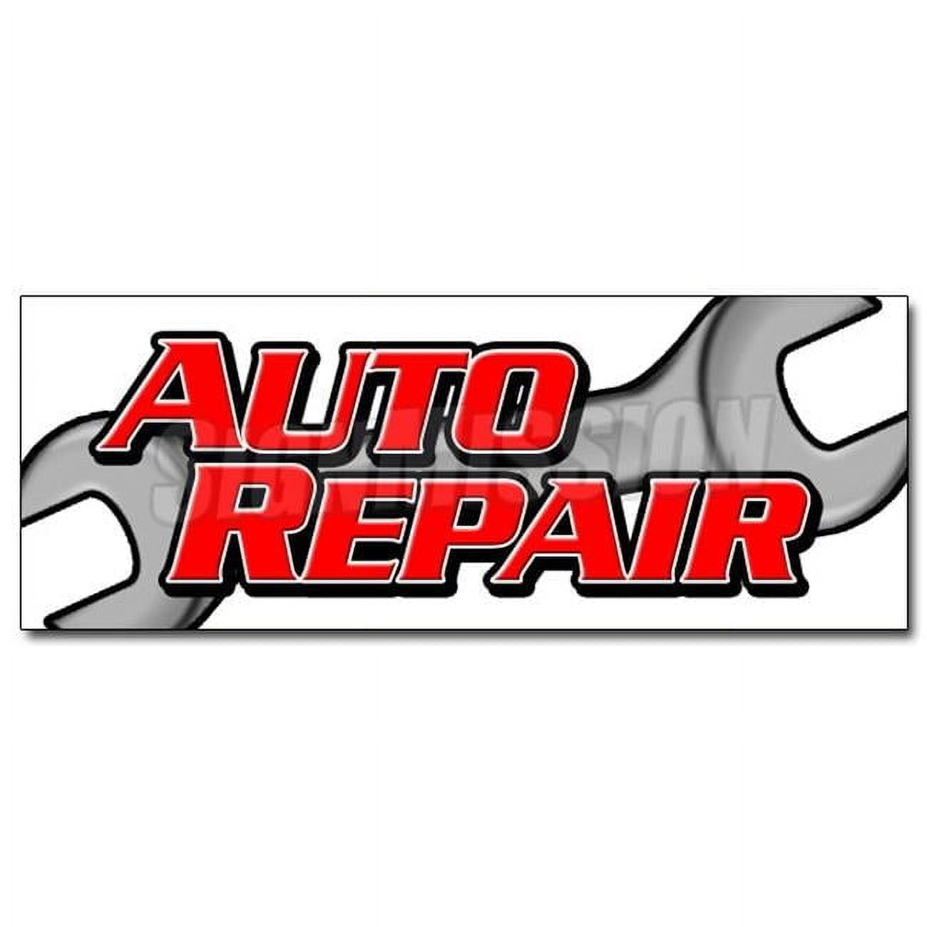 SignMission 36 in. Auto Repair Decal Sticker - Car Shop Mechanic Tools ...