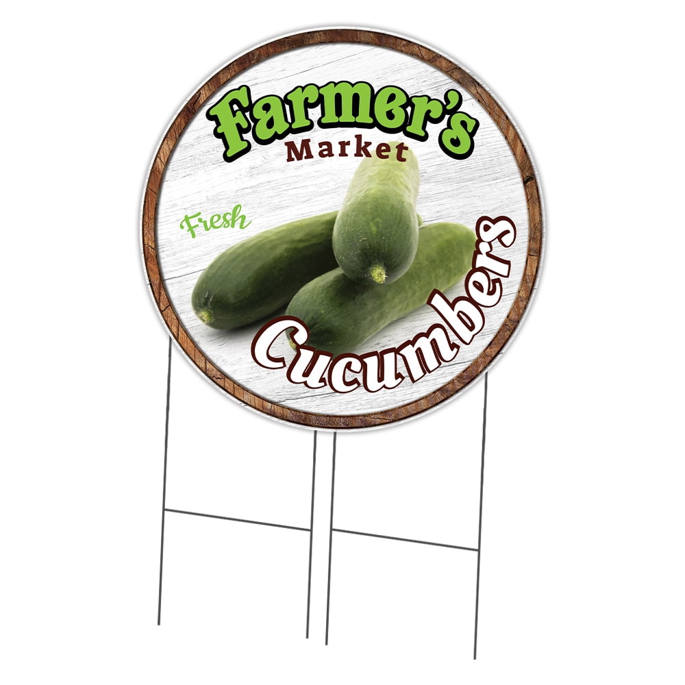 SignMission 36 in. Corrugated Circular Plastic Sign with Stakes ...