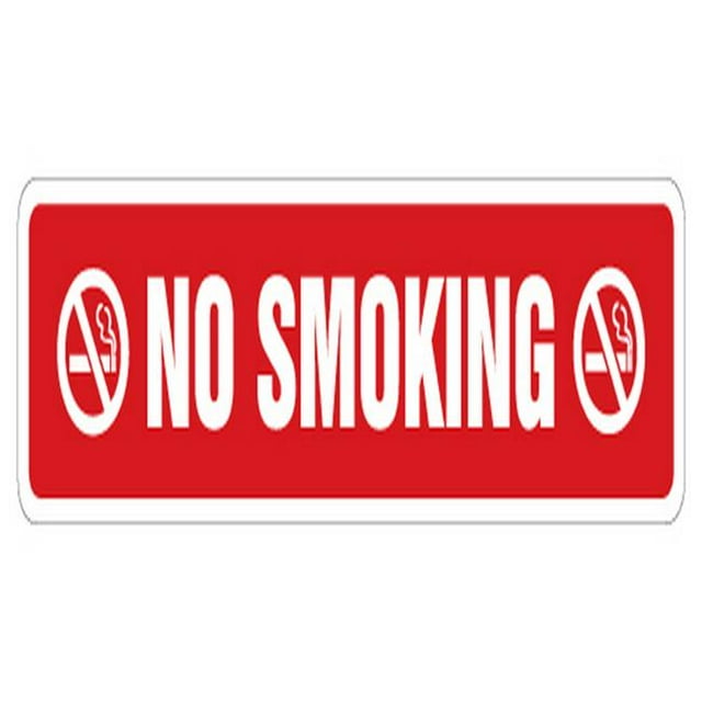 SignMission 36 in. No Smoking Street Sign - Smoking Signs Red Symbol ...