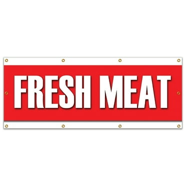 SignMission 24 x 72 in. Meat Market Banner Sign - Walmart.com