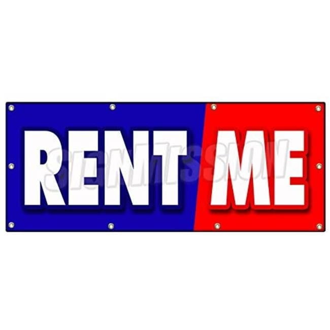 SignMission 36 x 96 in. Rent Me Banner Sign - Tools Trucks Cars ...