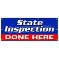 36"x96" STATE INSPECTION DONE HERE BANNER SIGN law inspector - Walmart.com