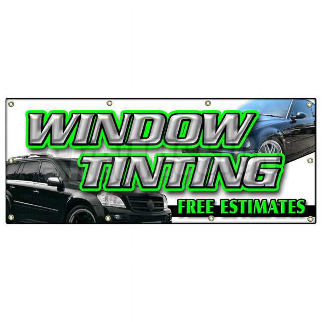 SignMission 36 x 96 in. Window Tinting Free Estimates Banner Sign ...
