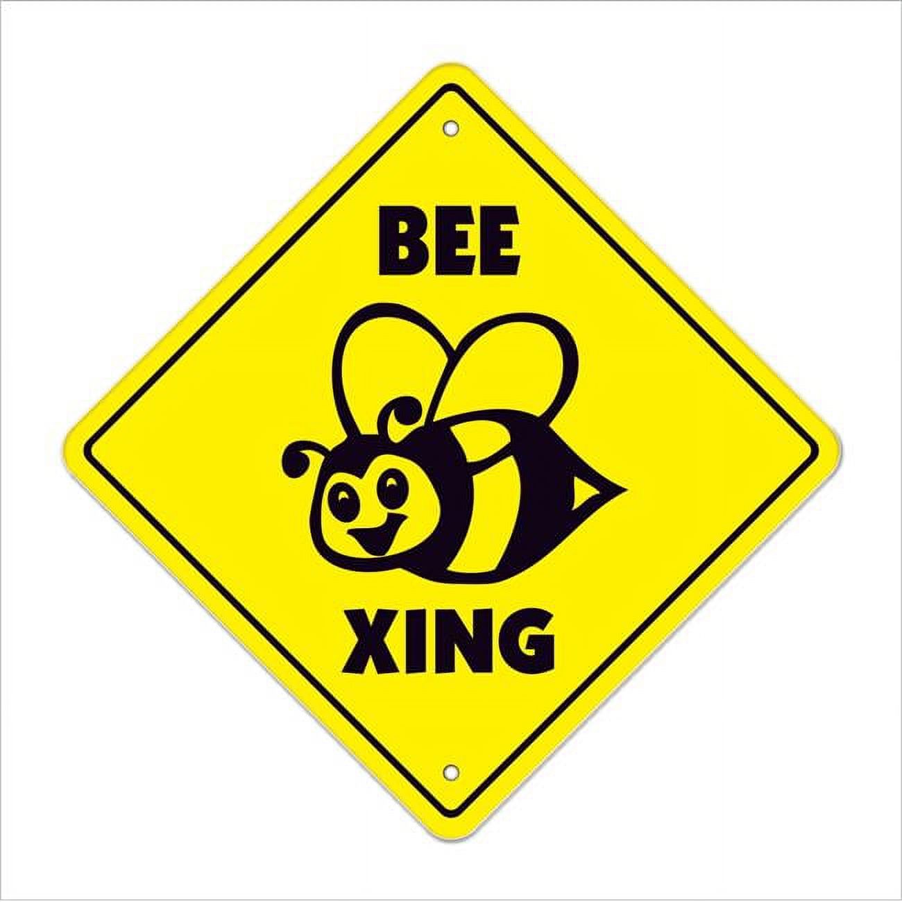 SignMission 4 in. Bee Zone Xing Crossing Decal Sign - Walmart.com