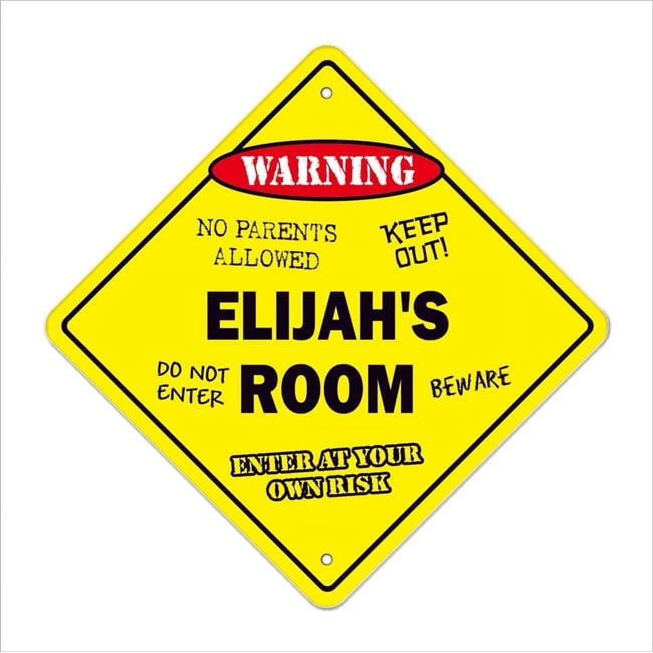 SignMission 4 in. Elijahs Crossing Zone Xing Room Decal Sign - Walmart.com