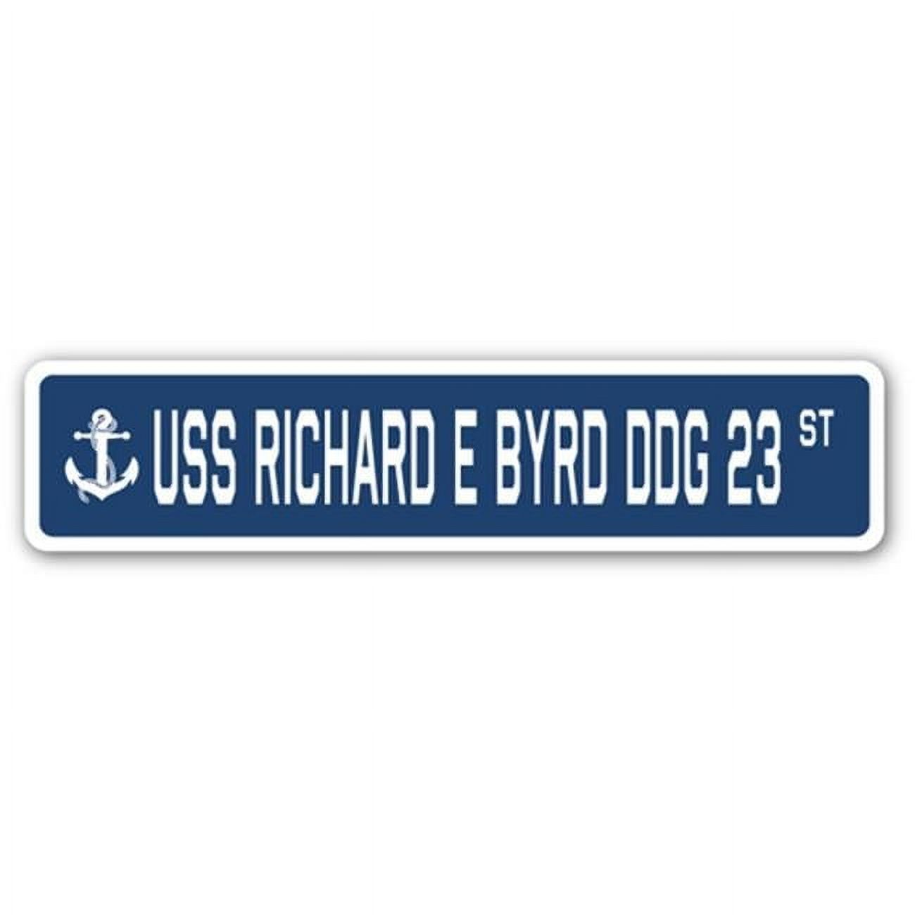 SignMission 4 x 18 in. A-16 Street Sign - USS Richard E Byrd DDG 23 - Walmart.com