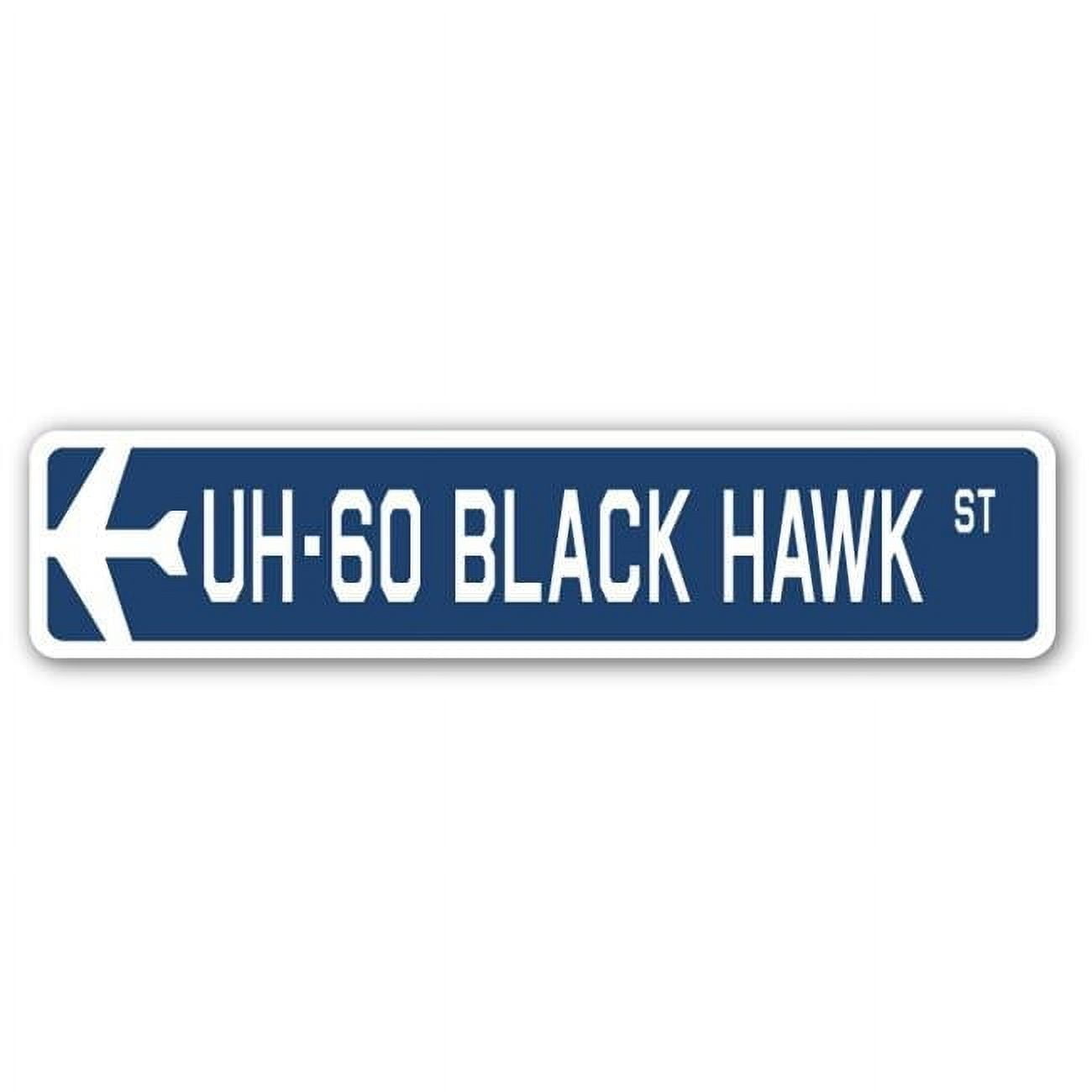 UH-60 Black Hawk Street Sign Air Force Aircraft Military | Indoor ...