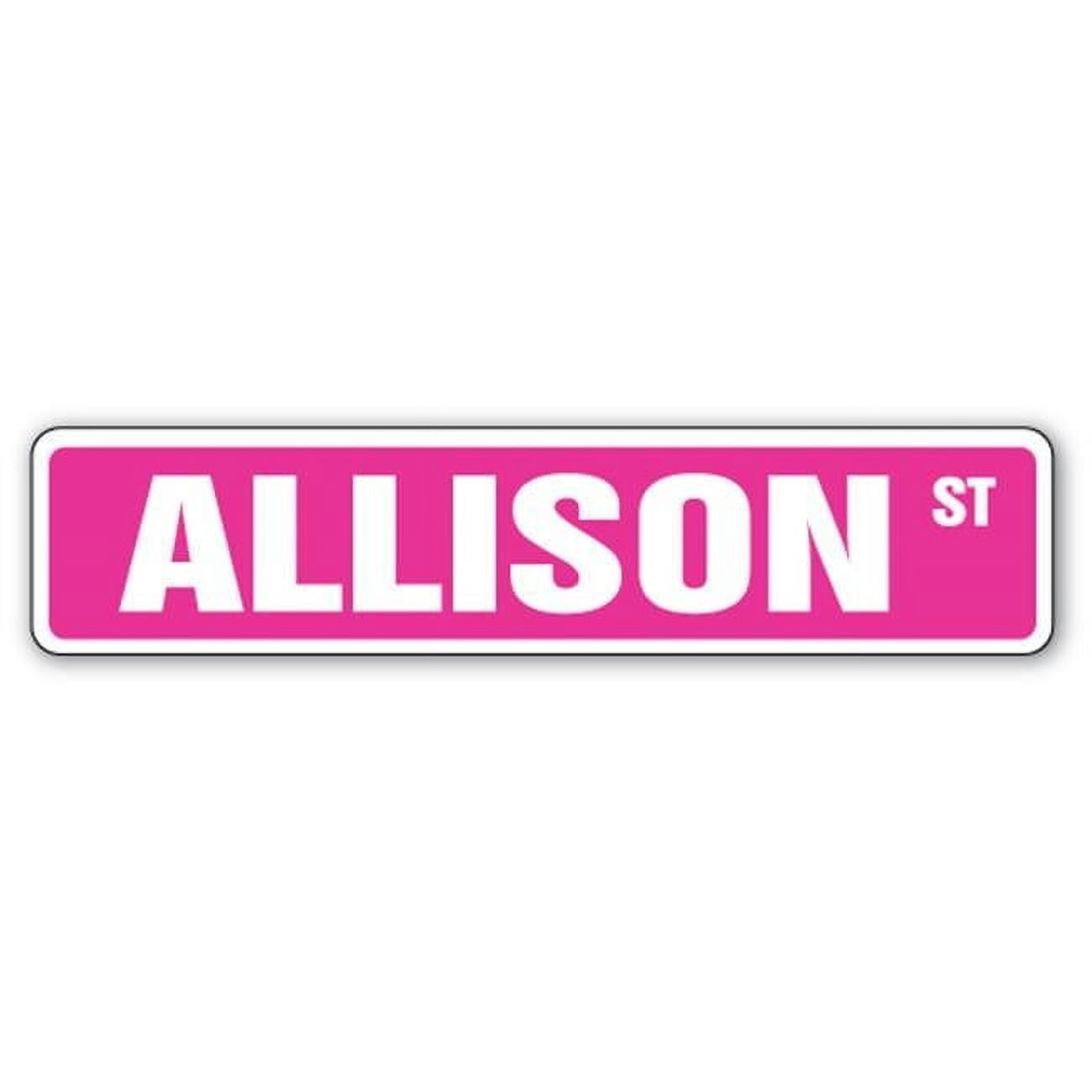 SignMission SS-ALLISON 4 x 18 in. Allison Street Sign - Walmart.com